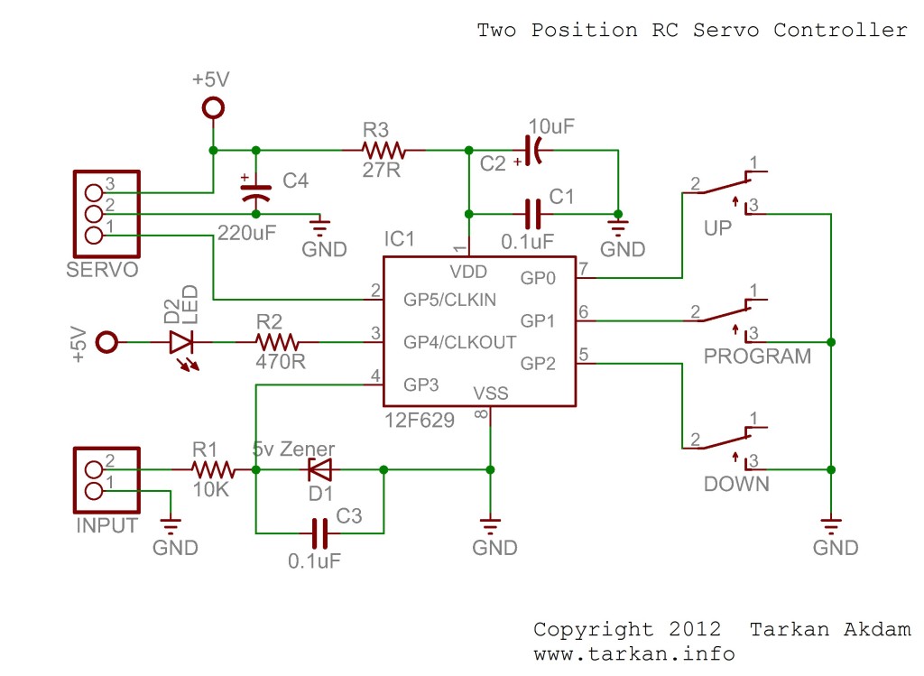 Two Position RC Servo Controller – Tarkan's BORED